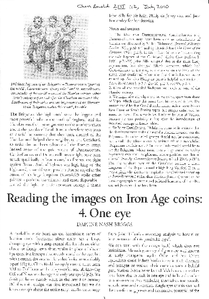 (PDF) Reading the images on Iron Age coins: 4. One eye