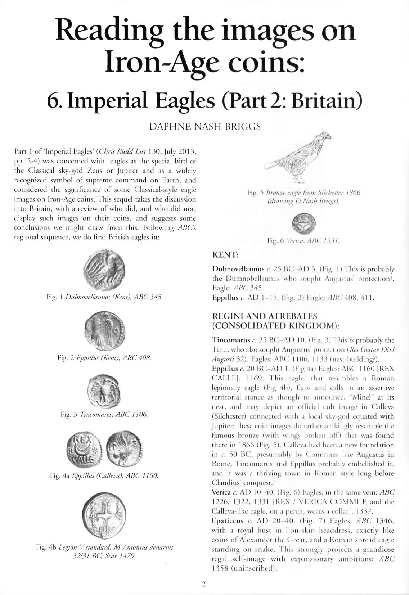 (PDF) Reading the images on Iron-Age coins: 6. Imperial Eagles (Part2 ...