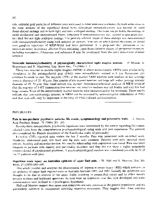 (PDF) Repetition strain injury': An Australian epidemic of upper limb pain