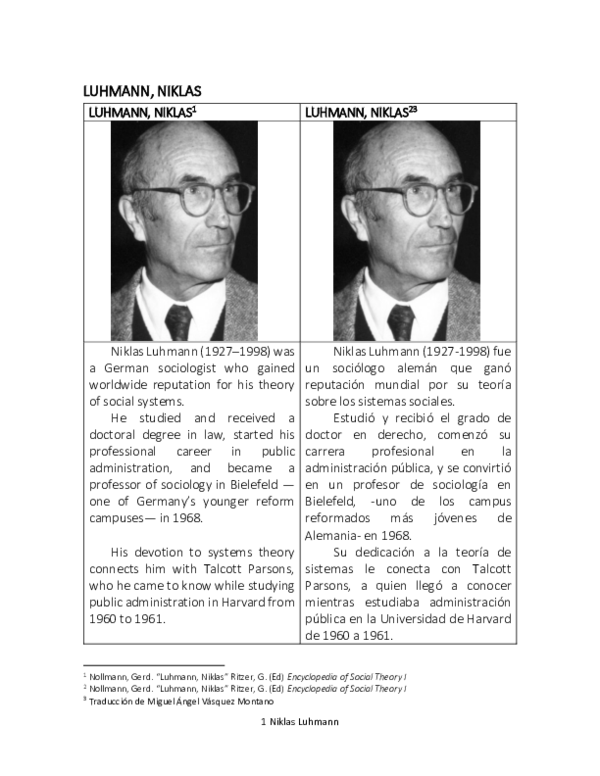 (PDF) LUHMANN, NIKLAS