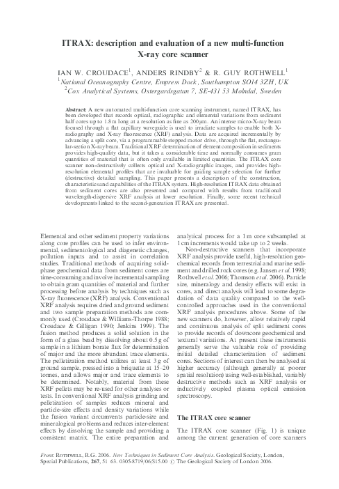 (PDF) ITRAX: description and evaluation of a new multi-function X-ray ...