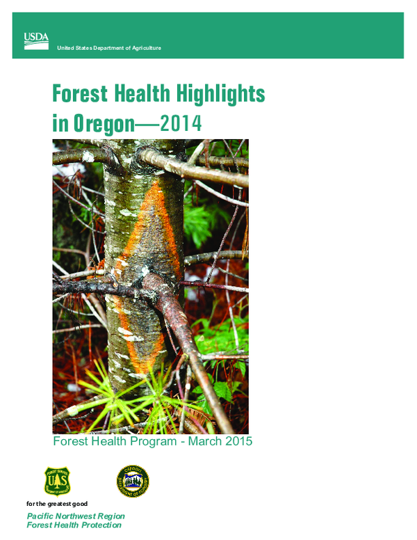 (PDF) Forest Health Highlights in Oregon - 2014
