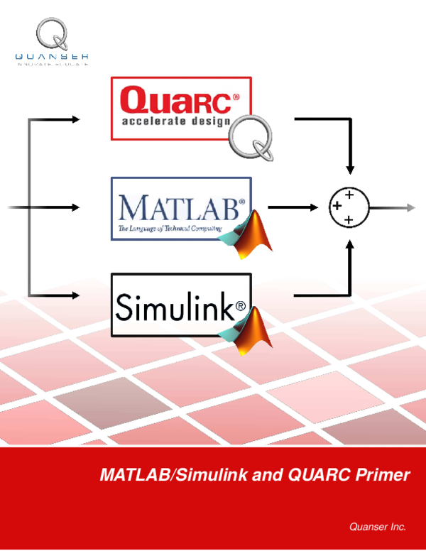 (PDF) MATLAB/Simulink and QUARC Primer
