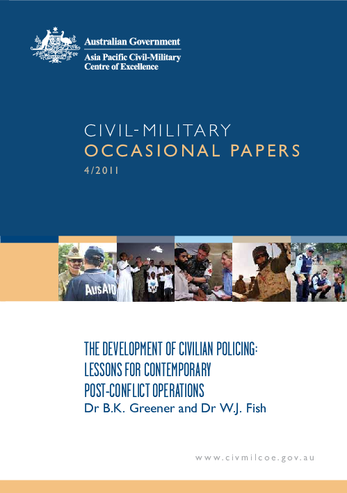 (PDF) The DevelopmenT of Civilian poliCing : lessons for ConTemporary ...
