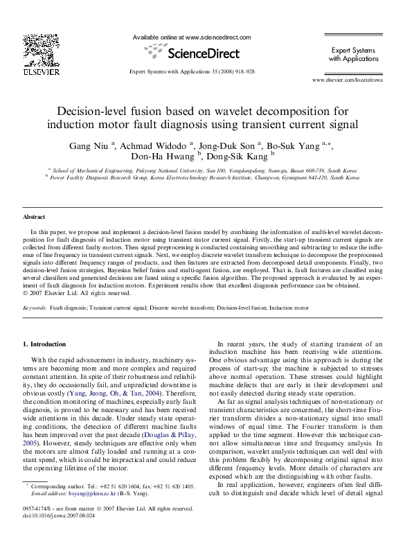 Pdf Decision Level Fusion Based On Wavelet Decomposition For