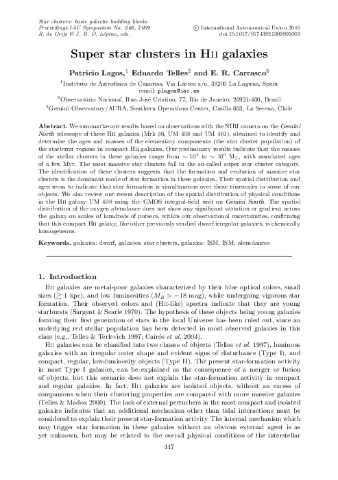 (PDF) HST-WFPC2 Observations of the Star Clusters in the Giant HII ...