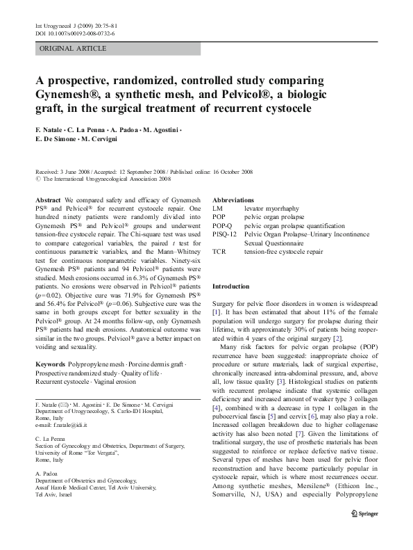 (PDF) A Prospective Randomized, Controlled Study Comparing Low Pressure ...