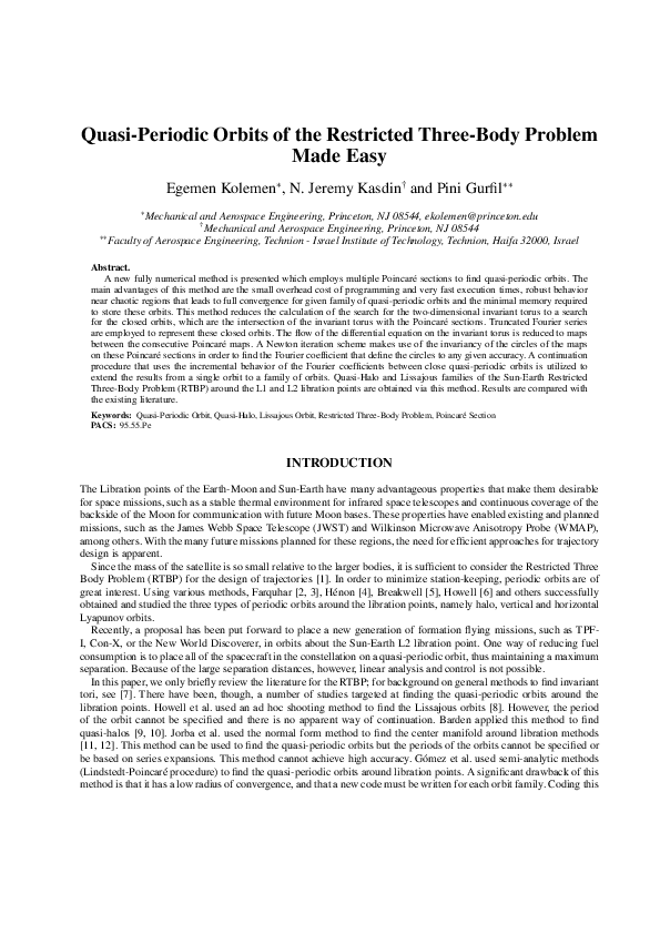 (PDF) Periodic Orbit Analytic Construction In The Circular Restricted ...