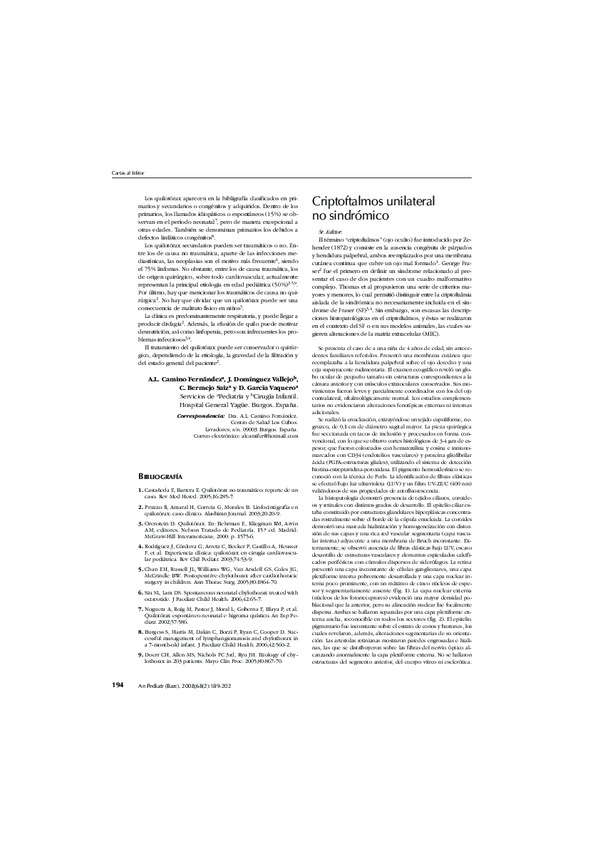 (PDF) Criptoftalmos unilateral no sindrómico