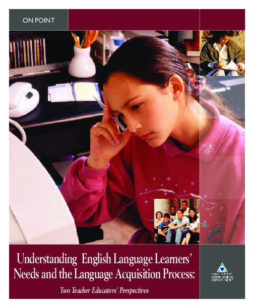 (PDF) Understanding English Language Learners' Needs and the Language ...