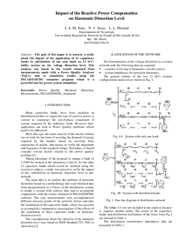 (PDF) Reactive Power Compensation and Harmonics