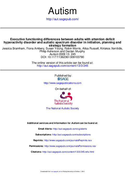 (PDF) Executive functioning differences between adults with attention deficit hyperactivity ...