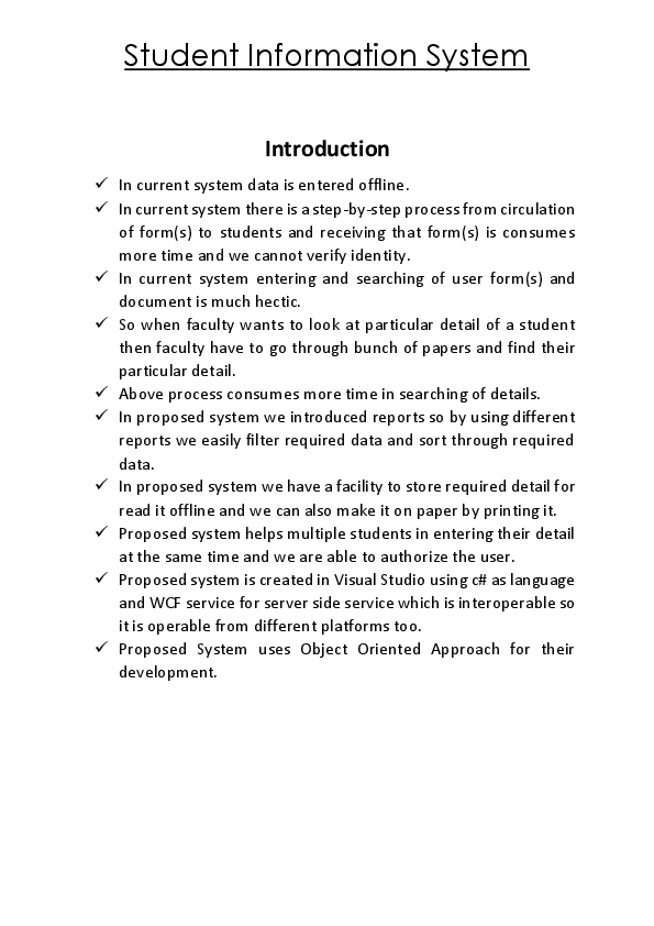 (PDF) Student Information System : System Introduction