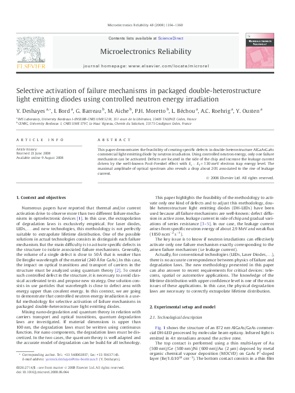 (PDF) Selective activation of failure mechanisms in packaged double ...