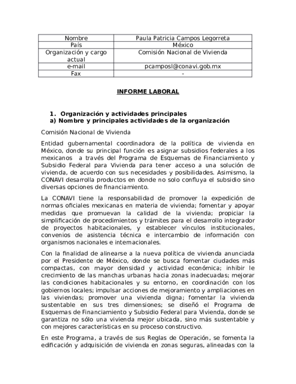 (DOC) Informe laboral