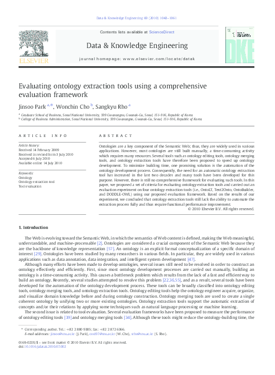 (PDF) Evaluating ontology extraction tools using a comprehensive ...