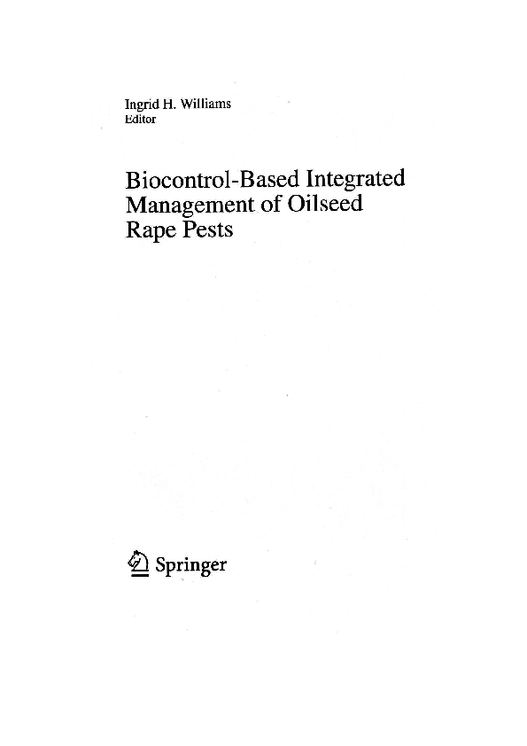 (PDF) Oilseed Rape, Bees and Integrated Pest Management
