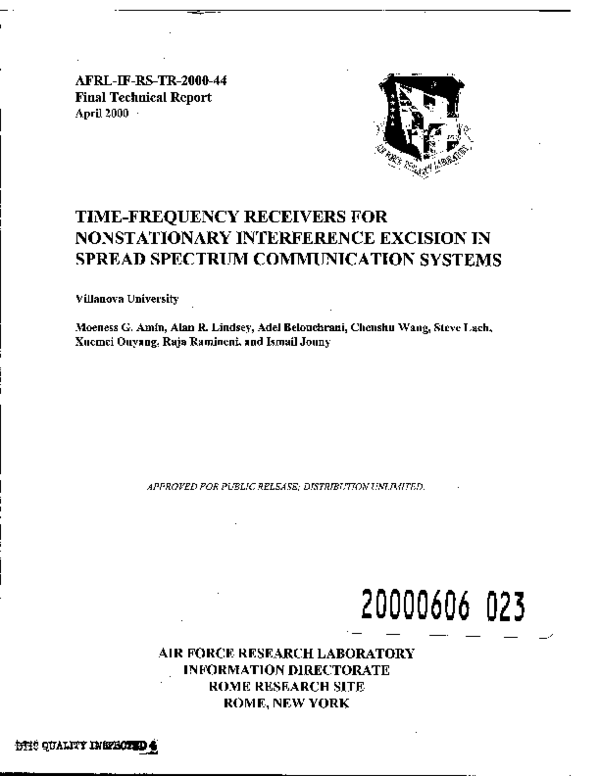 (PDF) Performance Analysis of Instantaneous Frequency Measurement Using ...