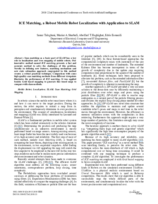 (PDF) ICE Matching, a Robust Mobile Robot Localization with Application to SLAM