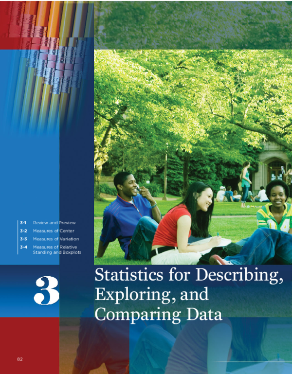Pdf Statistics For Describing Exploring And Comparing Data