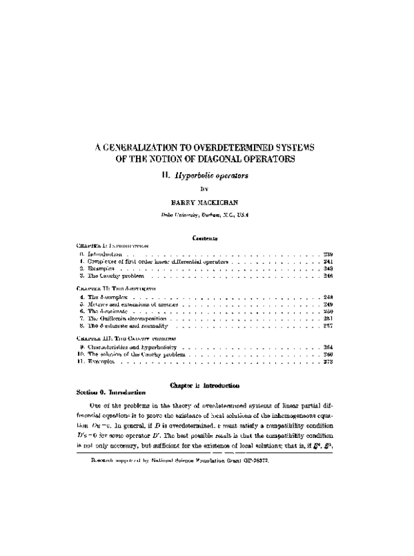 Pdf A Generalization To Overdetermined Systems Of The Notion Of Diagonal Operators Ii