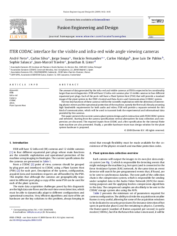 Pdf Iter Codac Interface For The Visible And Infra Red Wide Angle
