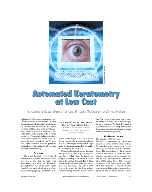 (PDF) Automated keratometry at low cost