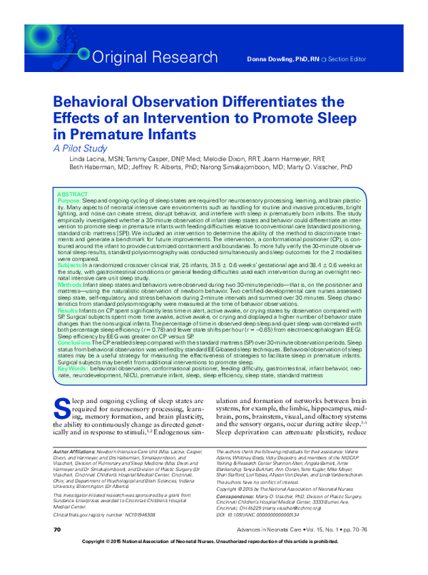 (PDF) Behavioral Observation Differentiates the Effects of an ...