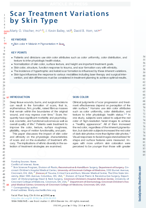 (PDF) Scar treatment variations by skin type