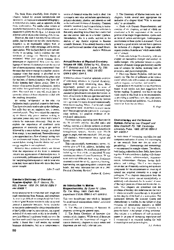 (PDF) An introduction to marine biogeochemistry By Susan M. Libes. Pp ...