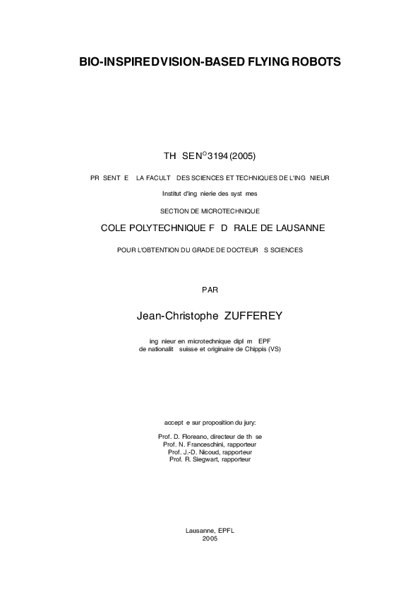 (PDF) Bio-inspired vision-based flying robots