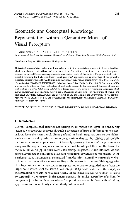 (PDF) Geometric and conceptual knowledge representation within a ...