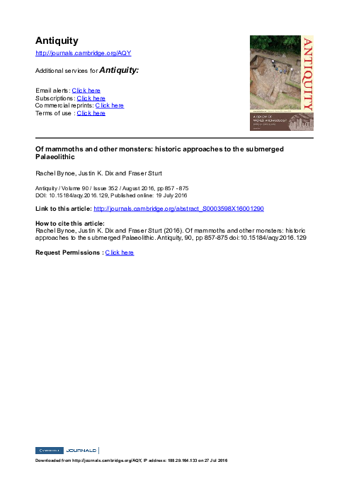 (PDF) Of mammoths and other monsters: historic approaches to the ...