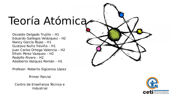 (PPT) Teoría Atómica final