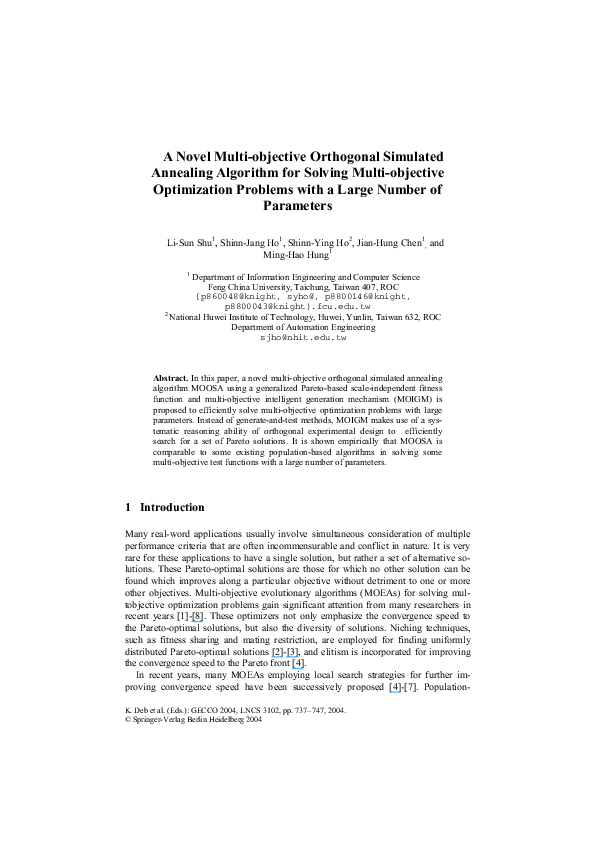 (PDF) A Novel Multi-objective Orthogonal Simulated Annealing Algorithm ... (PDF) A Novel Multi-objective Orthogonal Simulated Annealing Algorithm ...