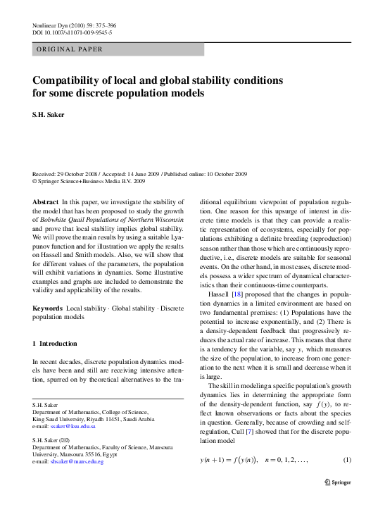 (PDF) Compatibility of local and global stability conditions for some ...