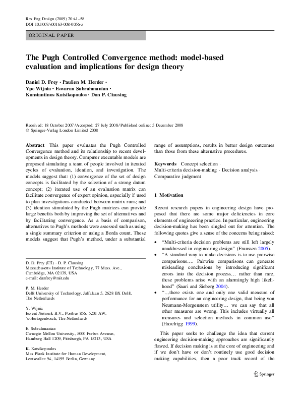 concept selection ppt