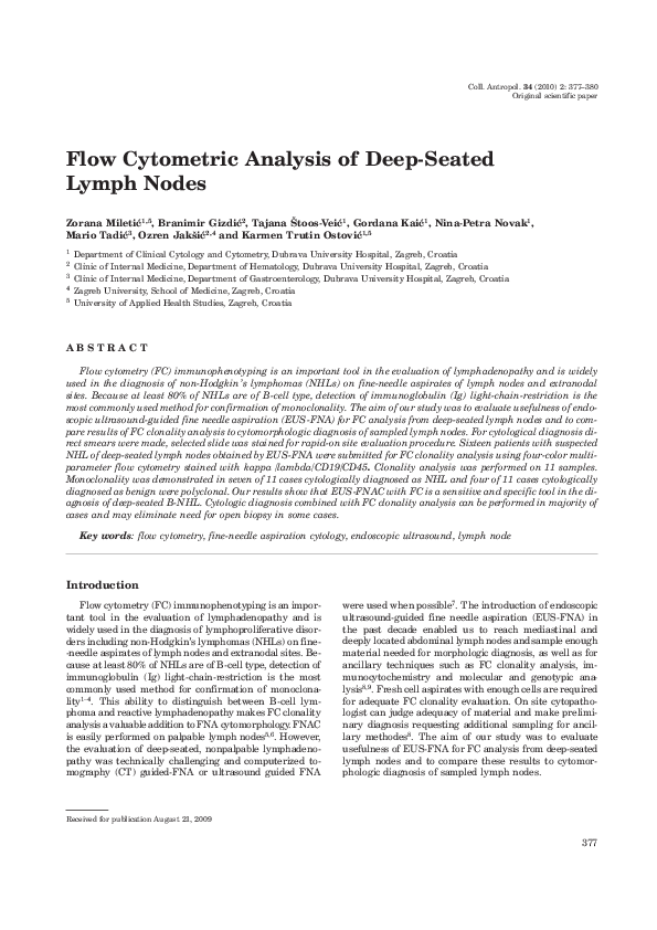(PDF) Flow cytometric analysis of deep-seated lymph nodes (PDF) Flow cytometric analysis of deep-seated lymph nodes
