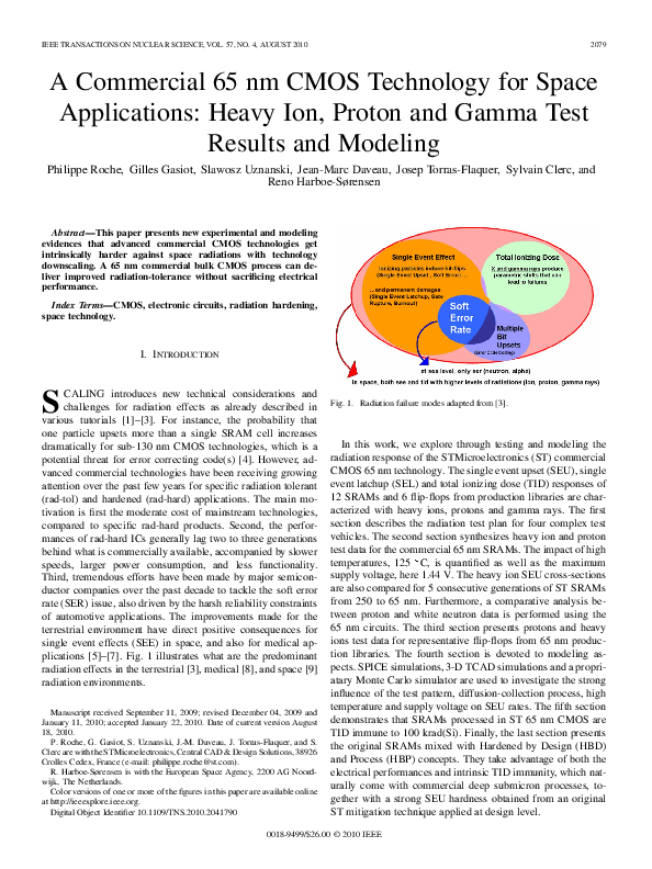 (PDF) A commercial 65nm CMOS technology for space applications: Heavy ...