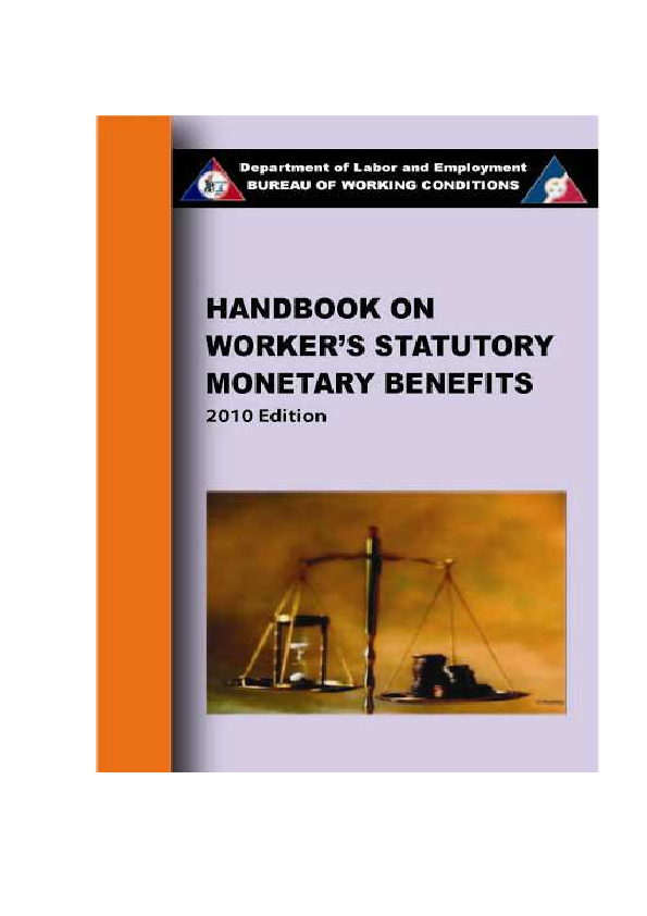 (PDF) Handbook of Statutory benefits
