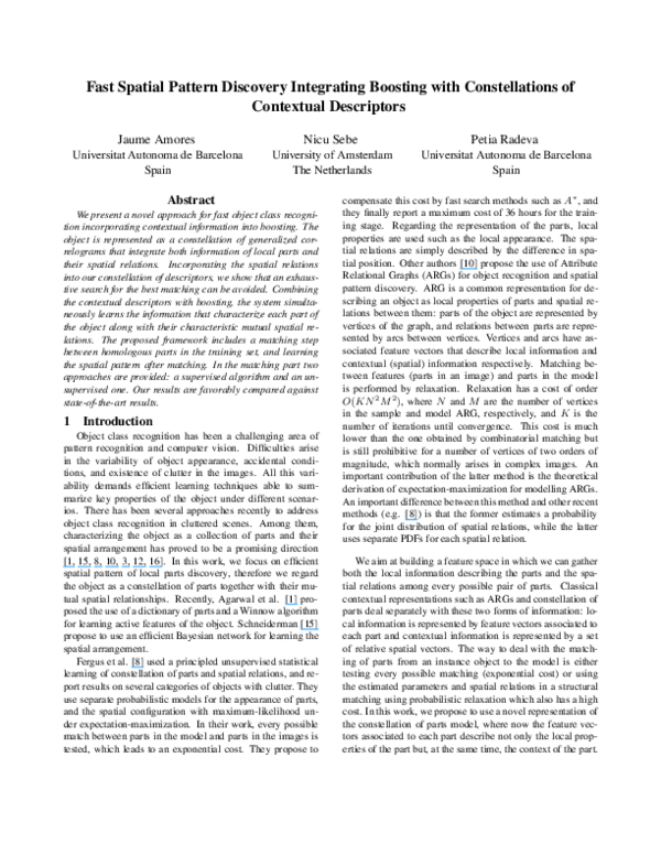 Pdf Fast Spatial Pattern Discovery Integrating Boosting With