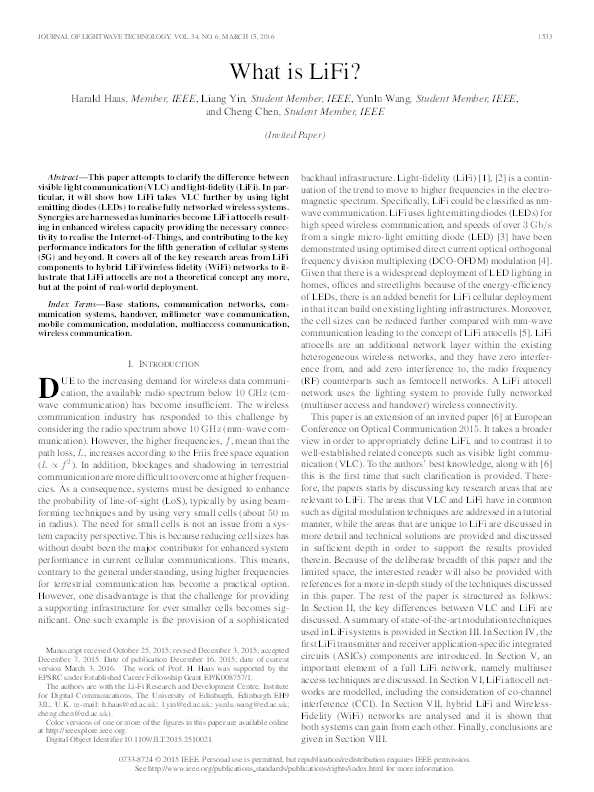 (PDF) What is LiFi