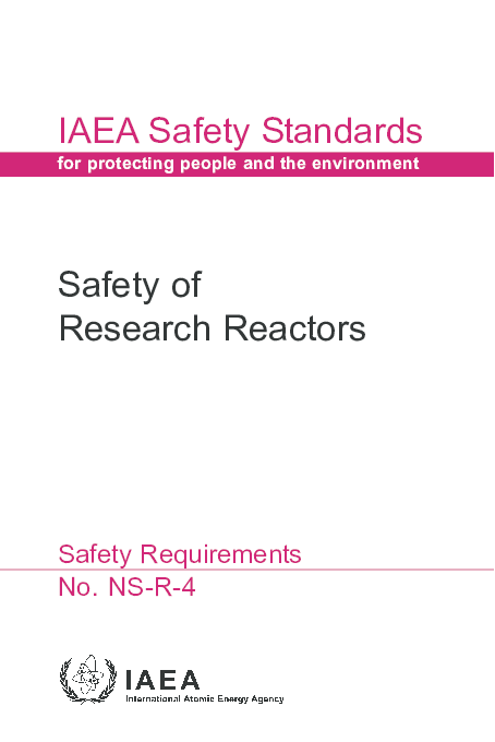 (PDF) IAEA Safety Standards Safety of Research Reactors for protecting people and the environment