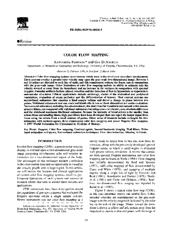 (PDF) Color flow mapping