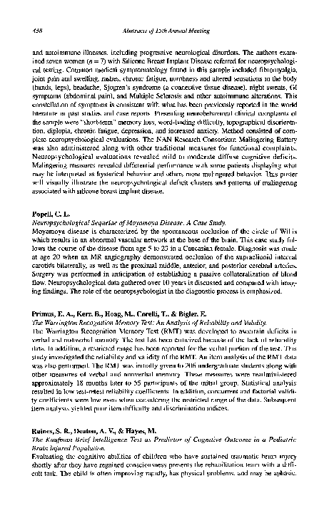 (PDF) The Kaufman brief intelligence test as predictor of cognitive ...