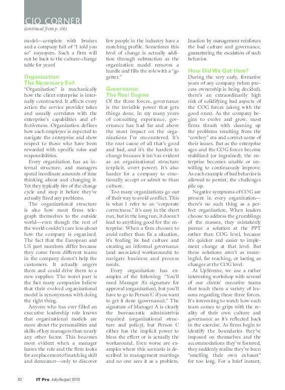 (PDF) COG vs. PPT: Models for Organizational Change