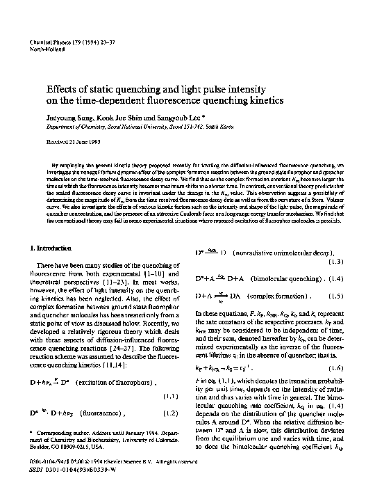 (PDF) Electrochemical Monitoring of the Fluorescence Emission of ...