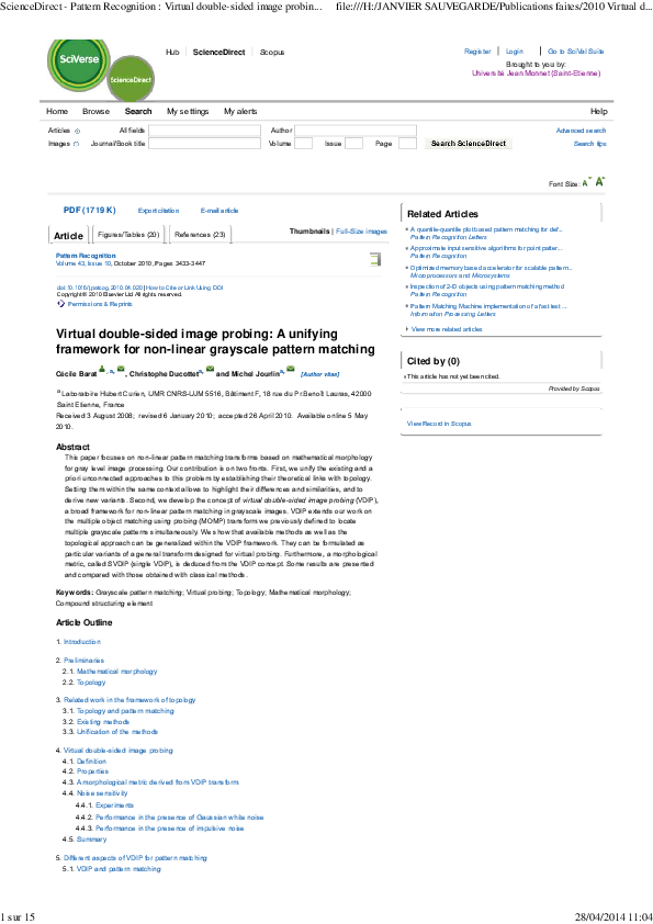 (PDF) Virtual double-sided image probing: A unifying framework for non-linear grayscale pattern ...