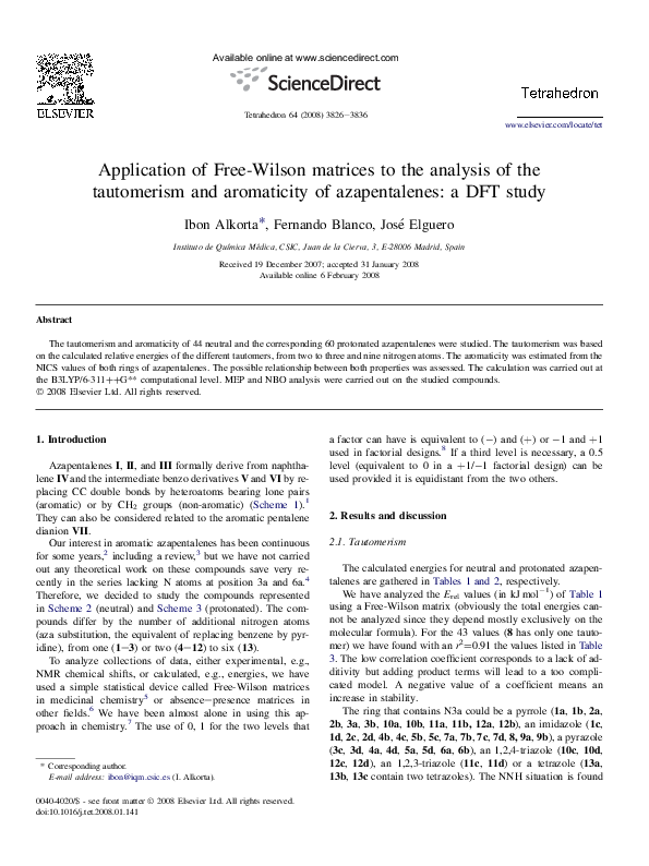 (PDF) Application of Free-Wilson matrices to the analysis of the ...