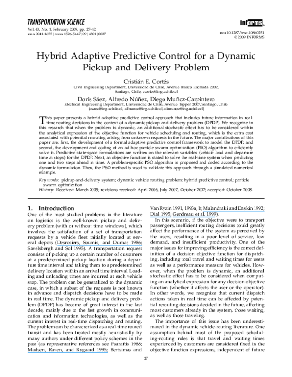 (PDF) Hybrid Adaptive Predictive Control for a Dynamic Pickup and ...